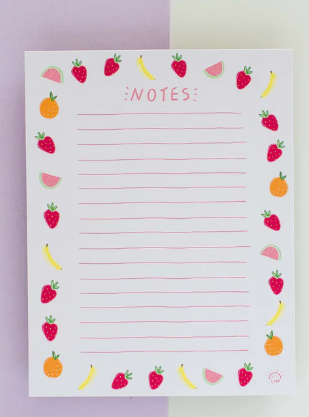 Summer Fruits Notepad - Livingstone Outdoor