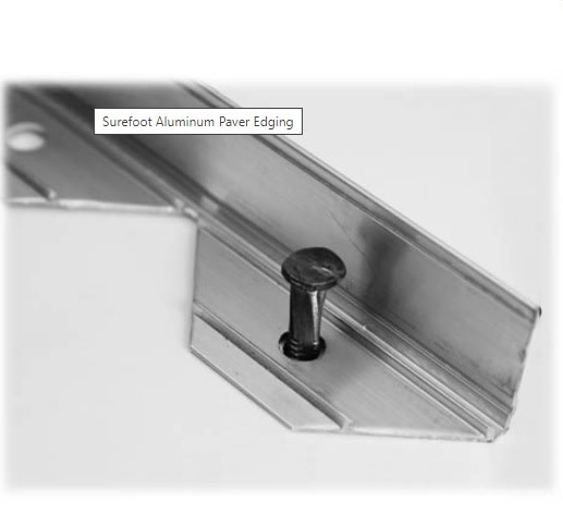 Surefoot Aluminum Paver Edging 8' Lengths - Livingstone Outdoor