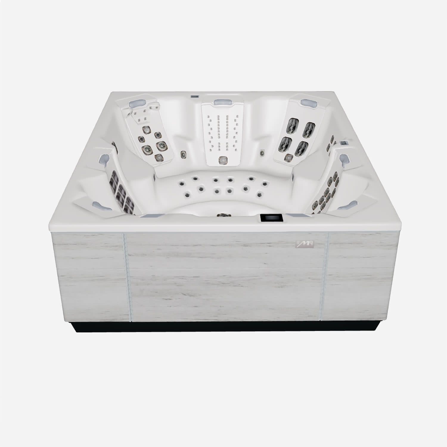 Bullfrog Spas Custom M9 Whitewash - Solitude - Livingstone Outdoor