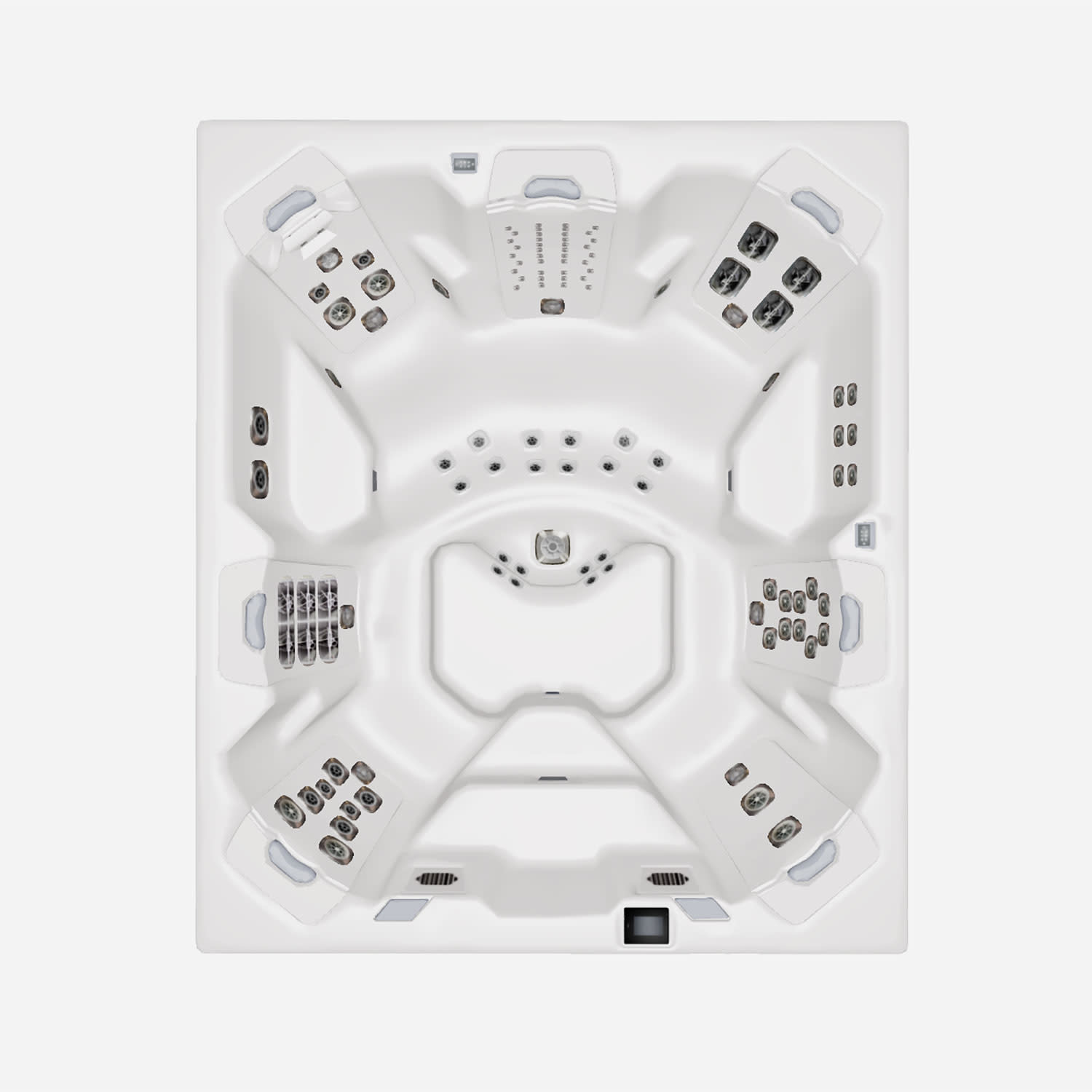 Bullfrog Spas Custom M9 Whitewash - Solitude - Livingstone Outdoor