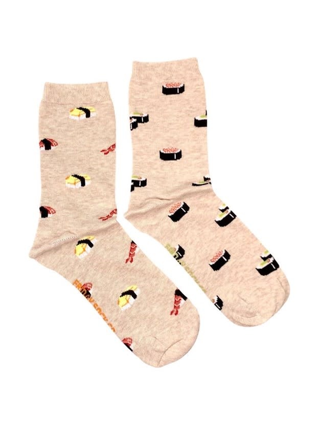 Women's Beige Sushi Socks - Livingstone Outdoor