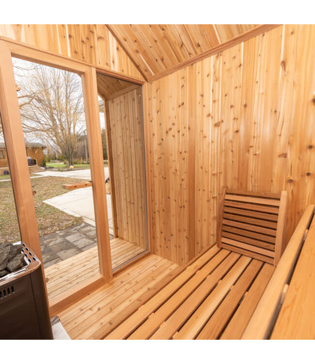 Pure Cube Hudson Sauna - Knotty Red Cedar - Livingstone Outdoor