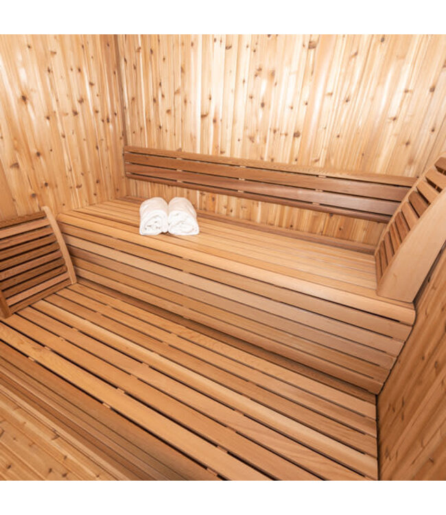 Pure Cube Hudson Sauna - Knotty Red Cedar - Livingstone Outdoor