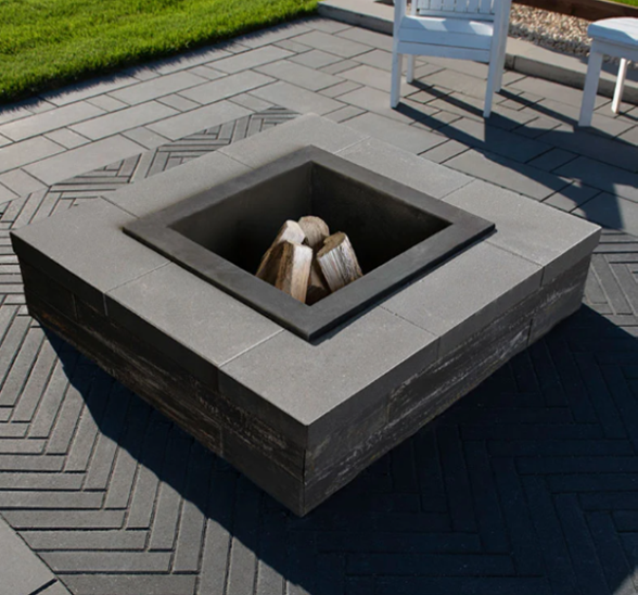 Barkman Architextures Wall Fire Pit Kit - Livingstone Outdoor