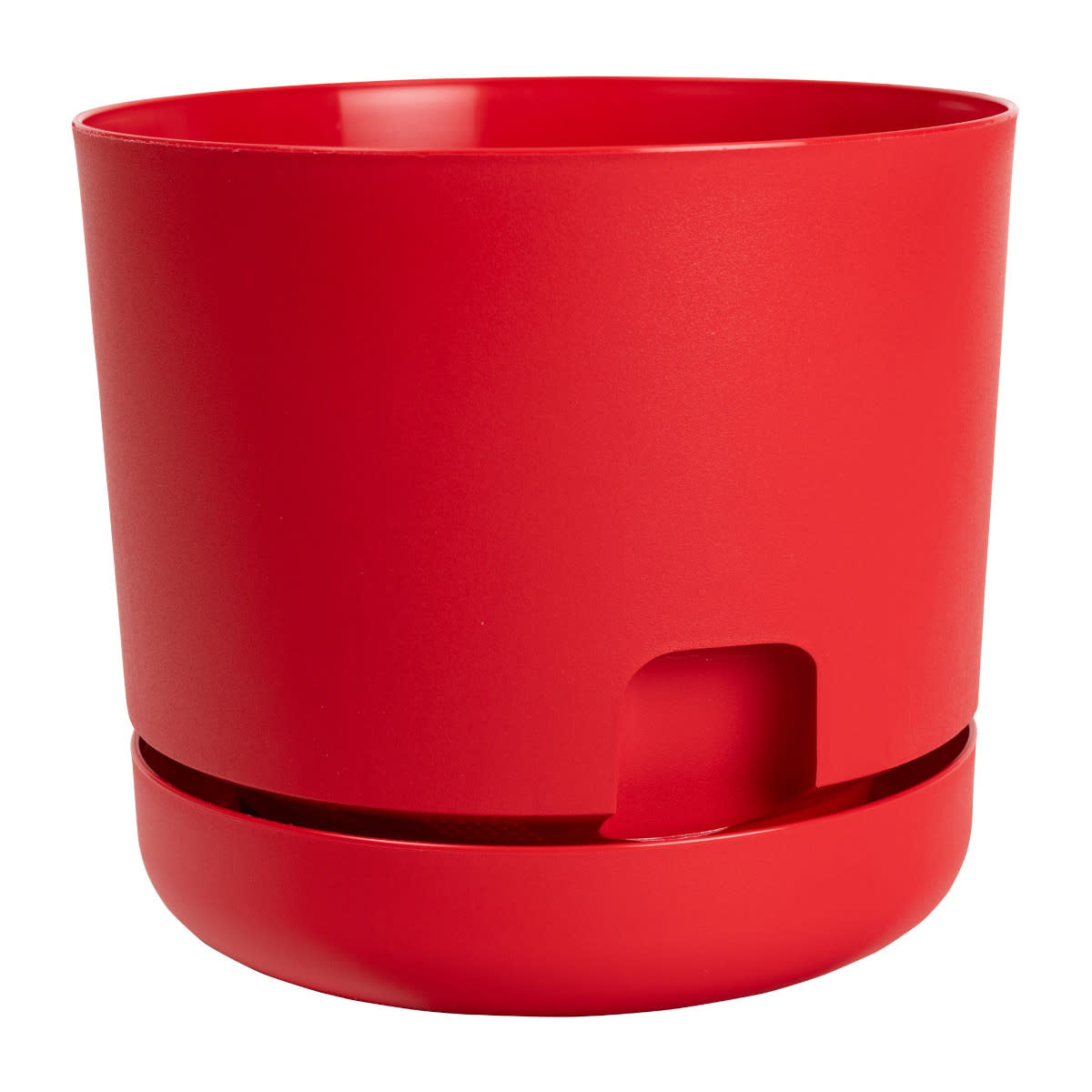 OASIS 6" Self-Watering Planter with Saucer Red - Livingstone Outdoor