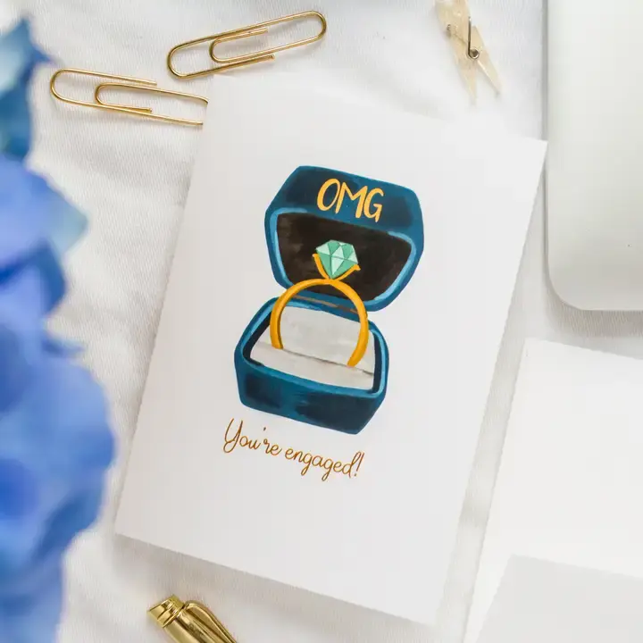 Jaybee Design Omg You're Engaged - Greeting Card - Livingstone Outdoor