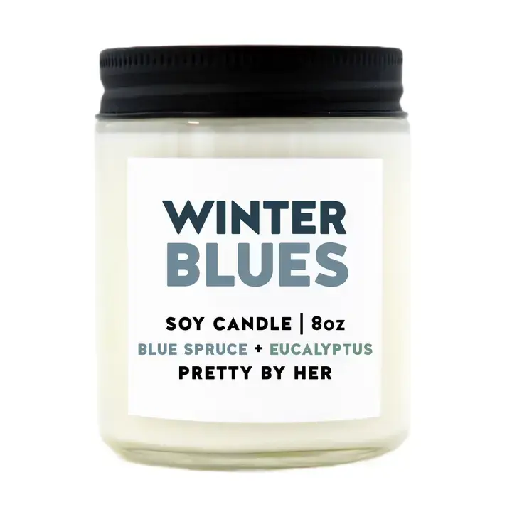 Winter Blues Candle | Blue Spruce + Eucalyptus - Livingstone Outdoor