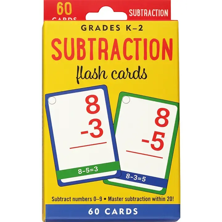 Subtraction Flash Cards - Livingstone Outdoor