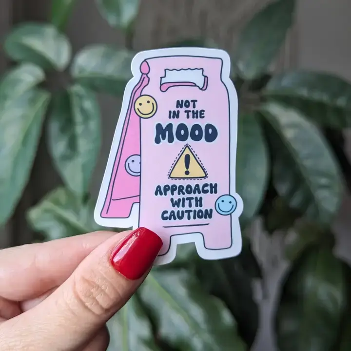 Moonlit Creations Not in the Mood Vinyl Sticker - Livingstone Outdoor