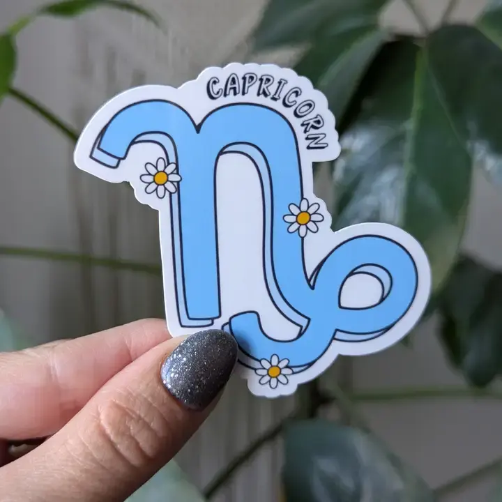 Moonlit Creations Capricorn Zodiac Sign Vinyl Sticker - Livingstone Outdoor