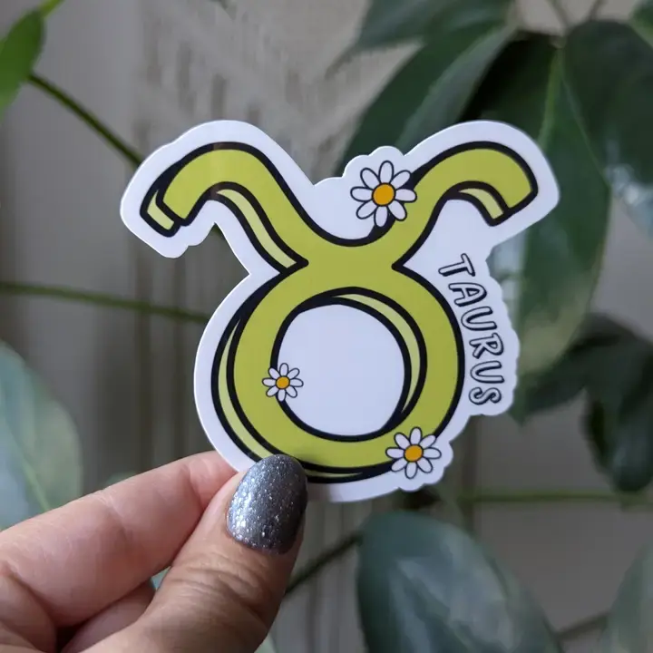 Moonlit Creations Taurus Zodiac Sign Vinyl Sticker - Livingstone Outdoor