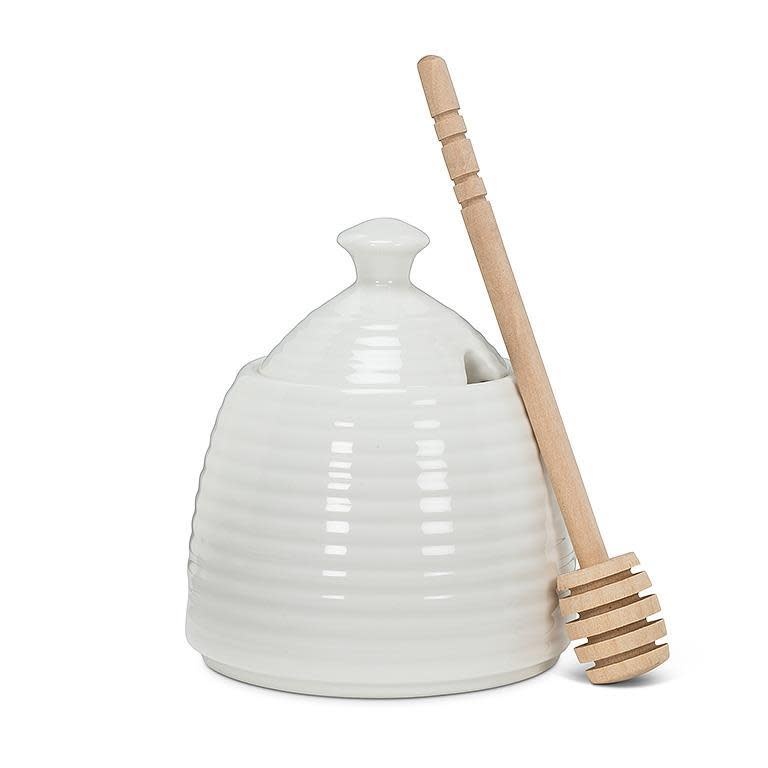 Beehive Honey Pot with Dauber - Livingstone Outdoor