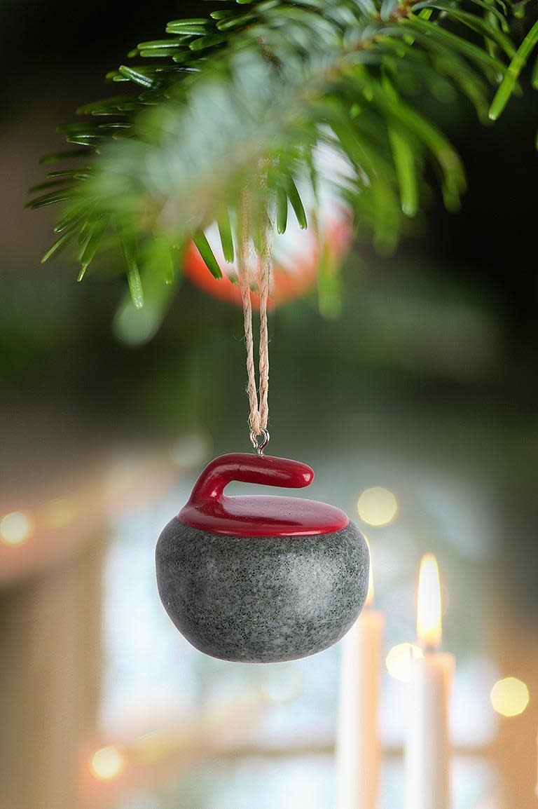 Curling Rock Ornament - Livingstone Outdoor