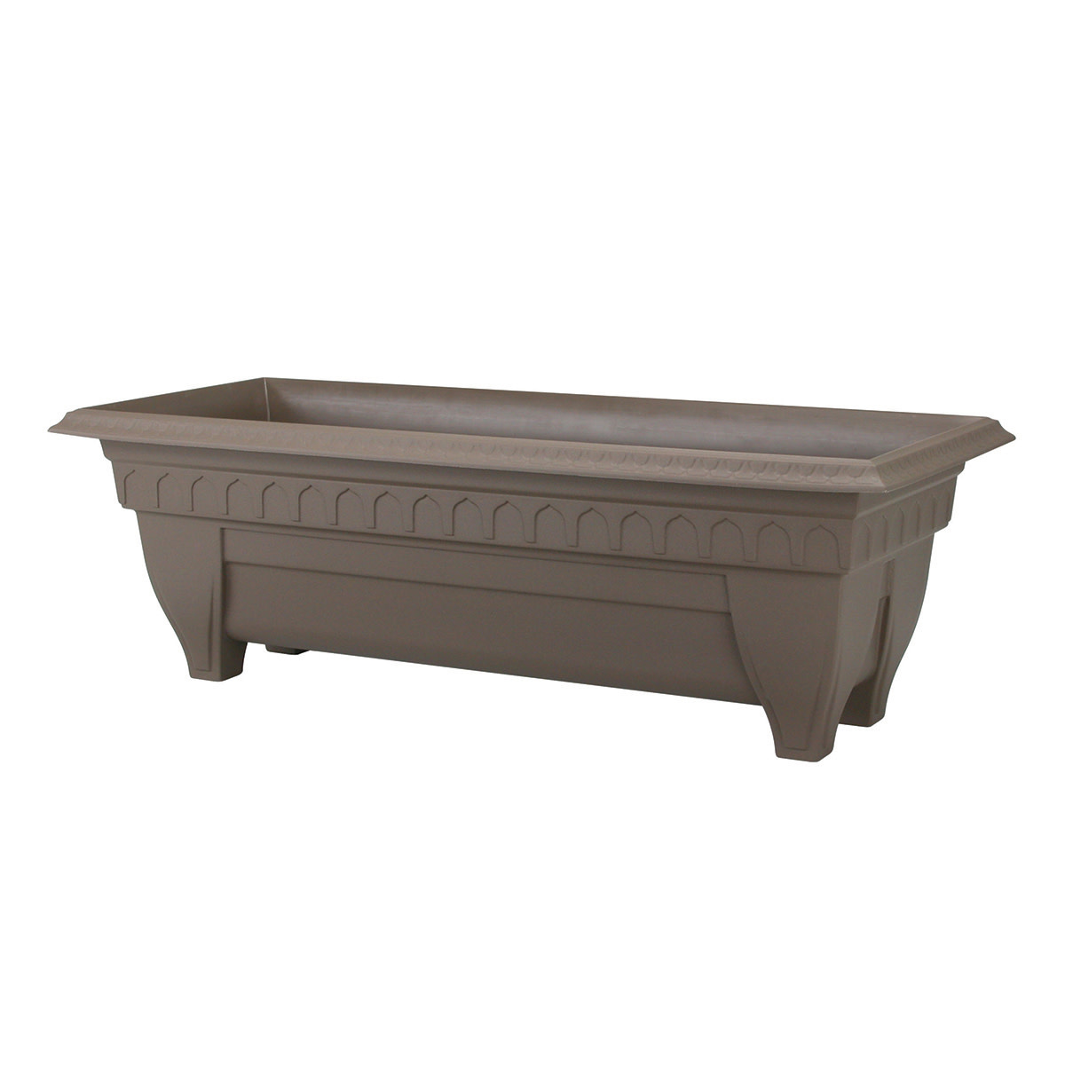AZURA 27" Rectangular Patio Planter Cappuccino - Livingstone Outdoor