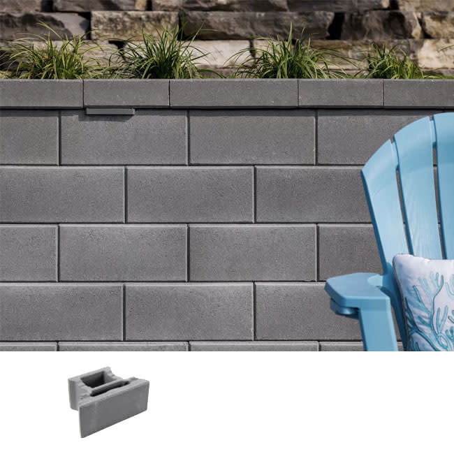 Belgard Diamond Air Smooth Face Block (6 x 18 x 10) - Livingstone Outdoor