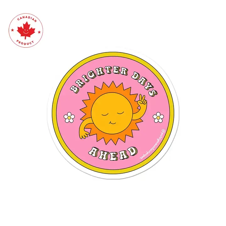 Party Mountain Paper co. Brighter Days Ahead Vinyl Sticker ...