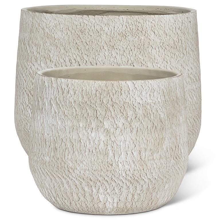 Abbott Collection Cream Rough Texture Planter Large - Livingstone Outdoor