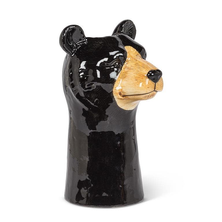 Abbott Collection Black Bear Vase - Livingstone Outdoor