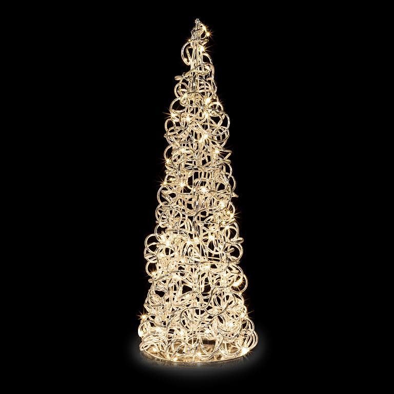 Abbott Collection Medium Loopy Aluminum Tree with 300 Micro LED ...