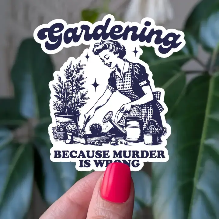 Moonlit Creations Gardening Vinyl Sticker - Livingstone Outdoor