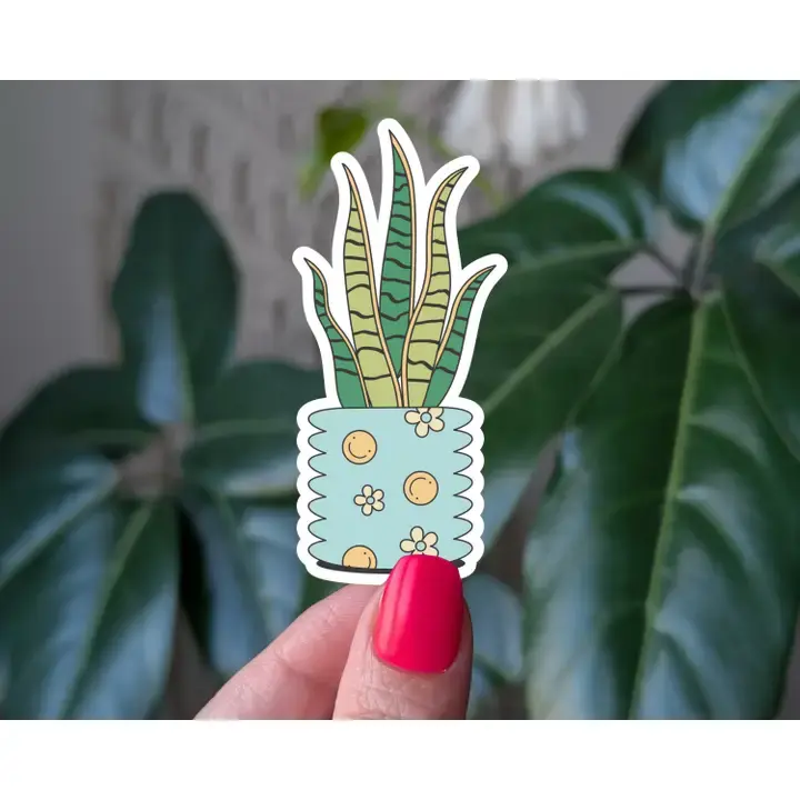 Moonlit Creations Snake Plant Vinyl Sticker - Livingstone Outdoor