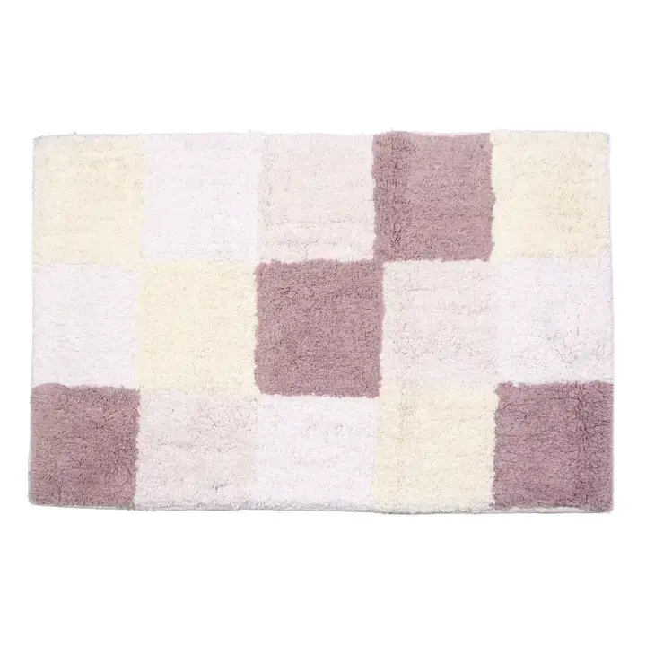 Accent Linen Bathmat Pattern - Linen Check - Livingstone Outdoor