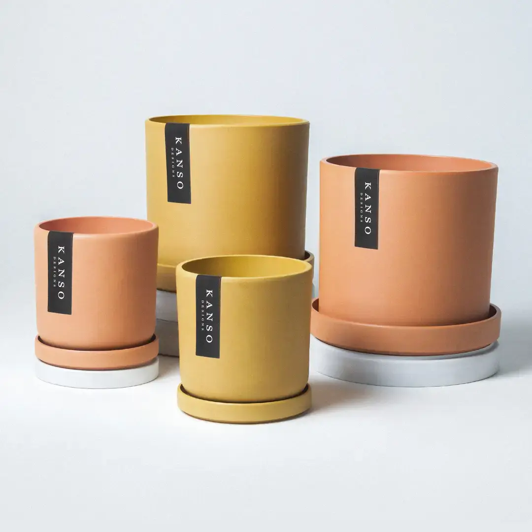 Kanso Designs Planters & Saucers - Livingstone Outdoor