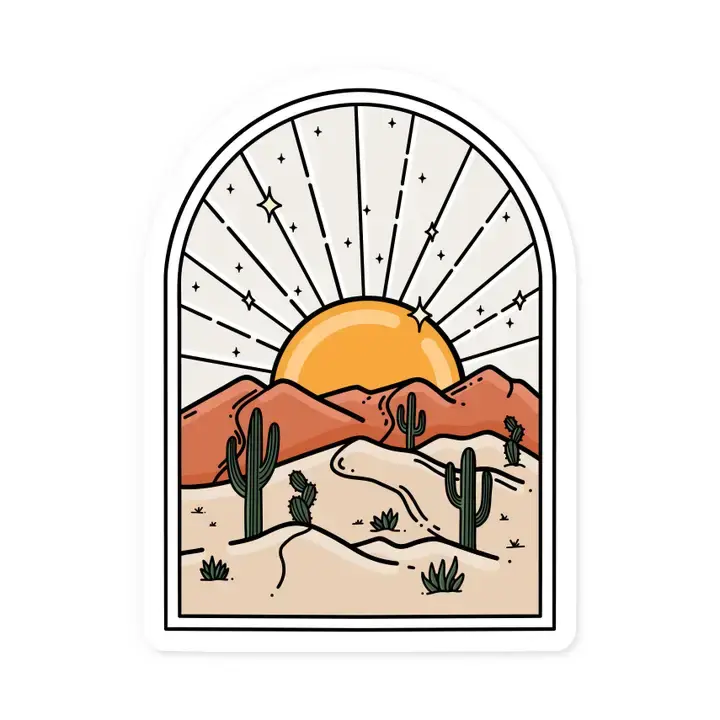 Desert Vinyl Sticker - Livingstone Outdoor