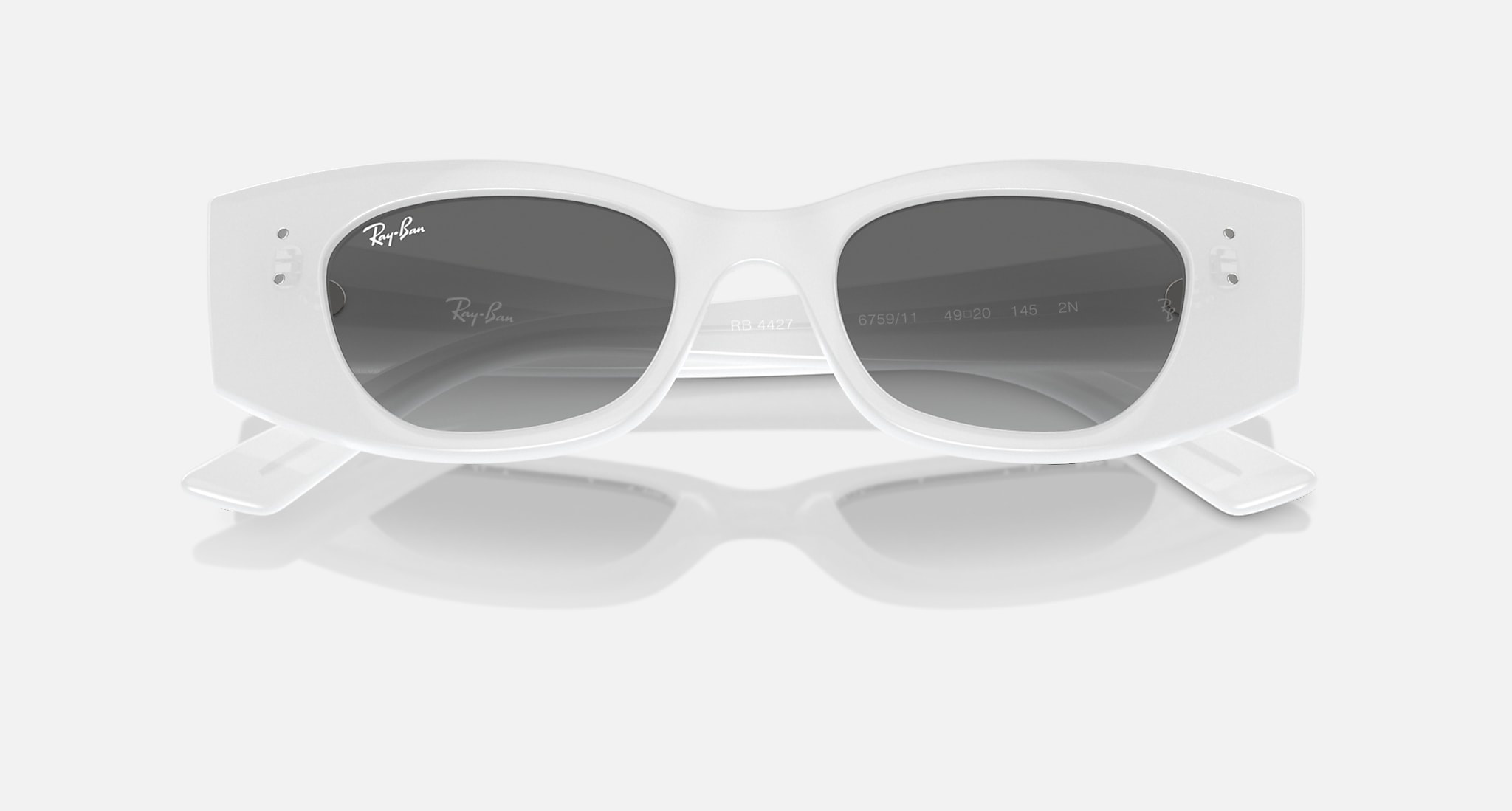 Ray Ban Kat White / Grey Gradient Lens
