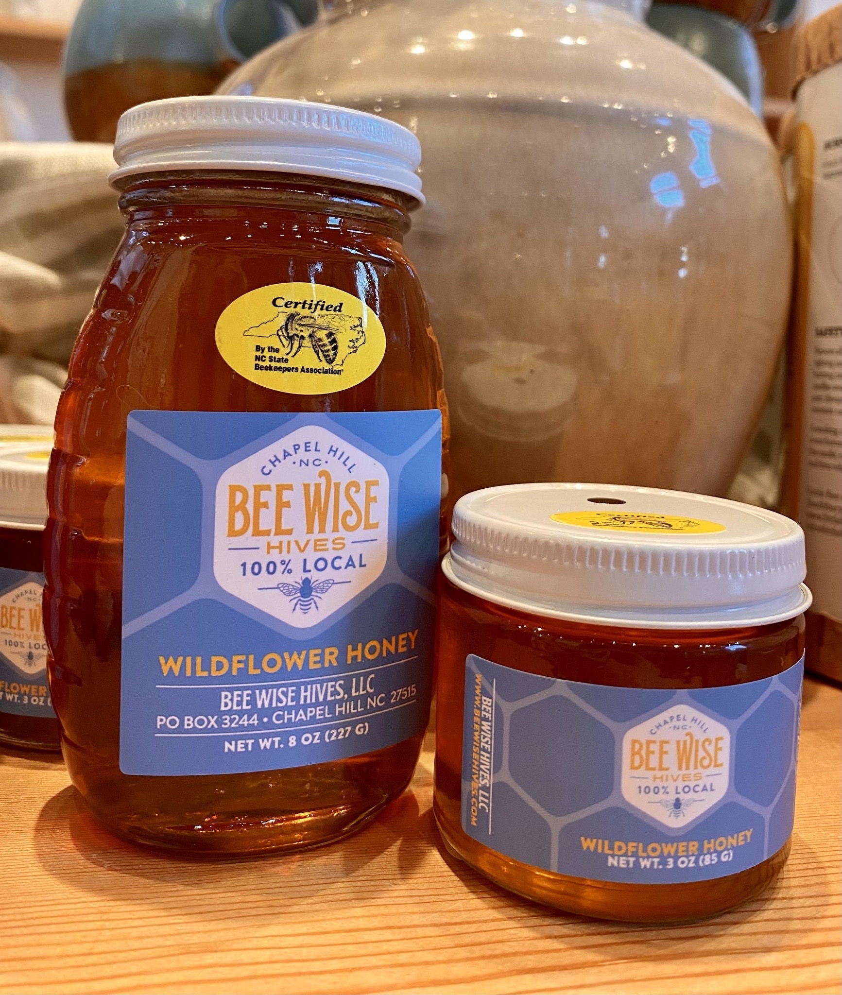 Bee Wise Hives honey small - My Muses Card Shop