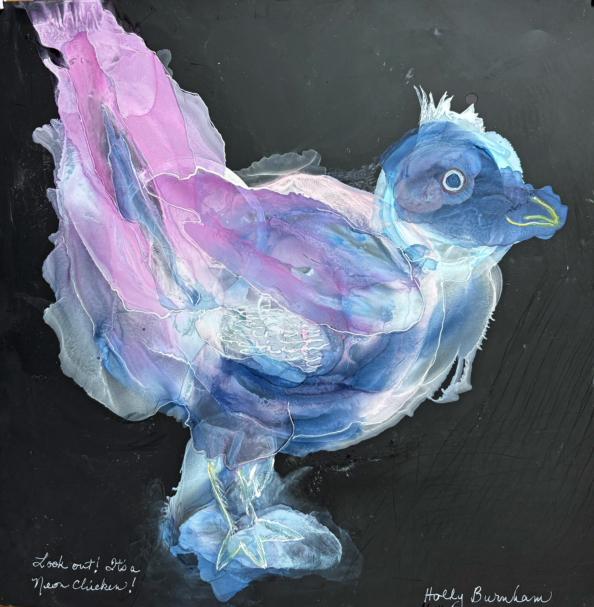 Holly Burnham Look Out! It's a Neon Chicken! 12 x 12 Muse Gallery - My ...
