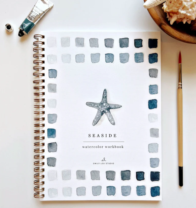 Emily lex studio seaside watercolor workbook - My Muses Card Shop