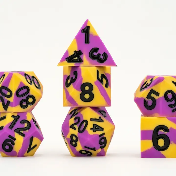 Pride Dice - Intersex Silicone RPG Set - Greg's Games
