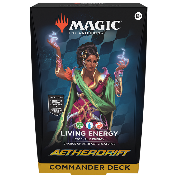 Magic - Aetherdrift Commander Deck "Living Energy" (Blue/Red/Green ...