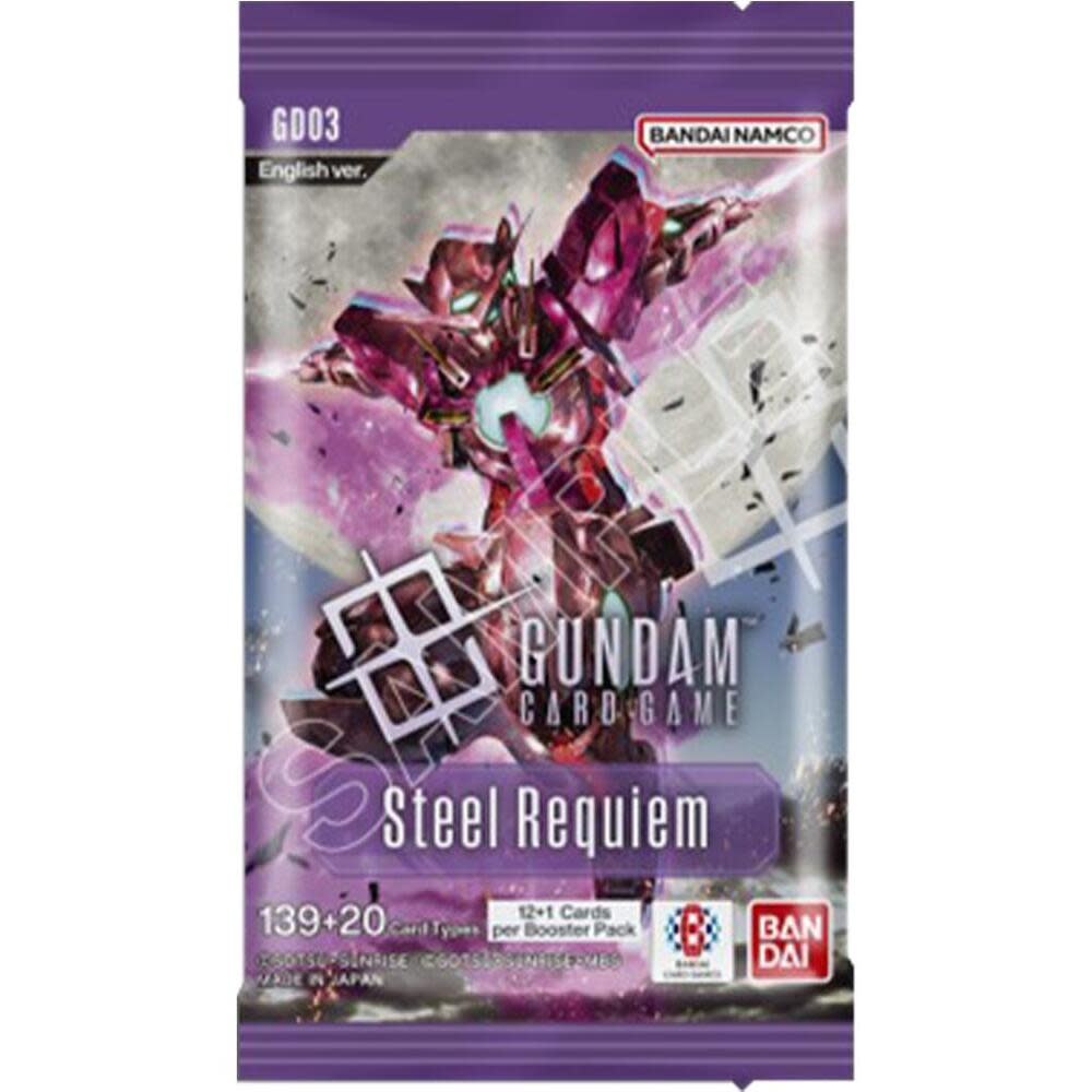 Bandai Gundam Card Game: Steel Requiem Booster Box [GD03] Releases 1.30 ...