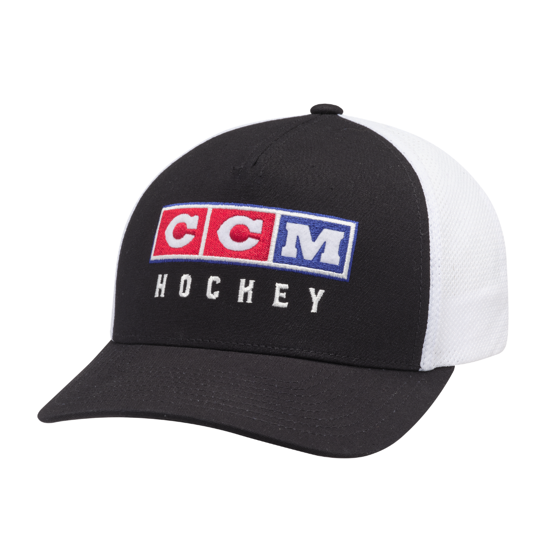 CCM Vintage Meshback Trucker Cap Black - Majer Hockey | Toronto's Best ...