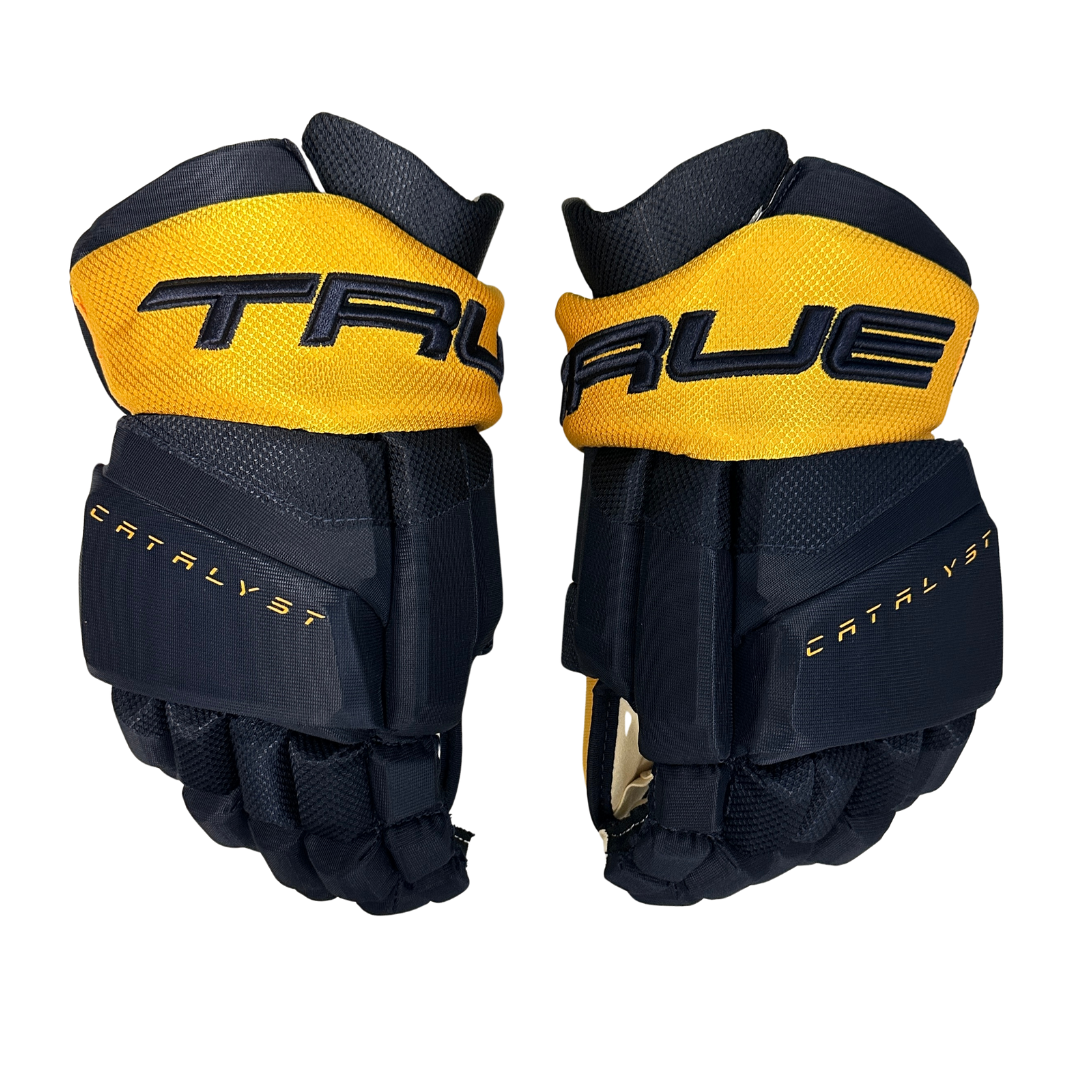 True Pro Nashville Predators Pro Stock Hockey Gloves - Majer Hockey ...