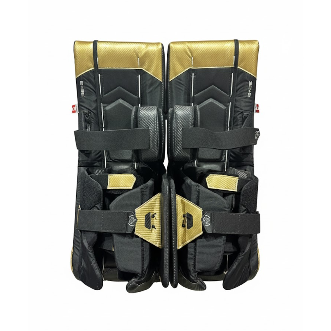 VAUGHN VX1 PRO CARBON GOAL PADS BLK/GLD/WHT - Majer Hockey | Toronto's ...