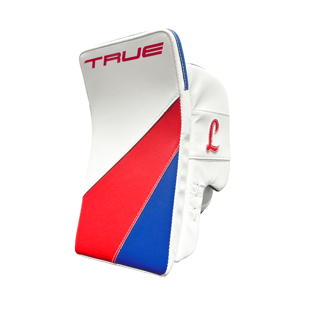 True L95 Pro Spec Senior Blocker RED/ROYAL/WHITE - Majer Hockey ...