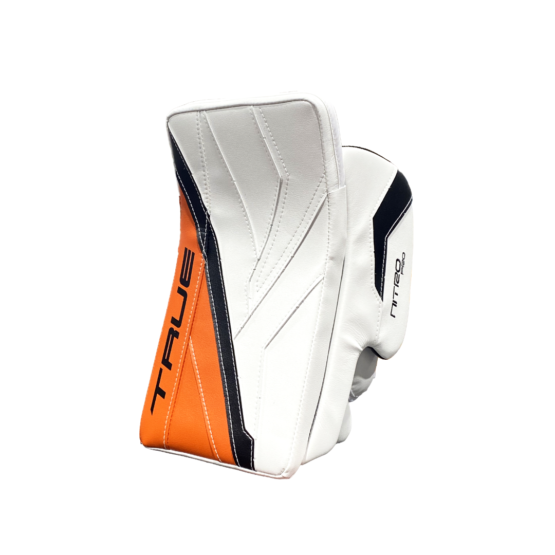 True Catalyst Nitro Pro Senior Blocker WHITE/BLACK/ORANGE - Majer ...