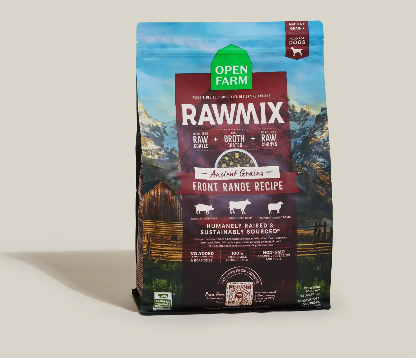 Open Farm Raw Mix Front Range Ancient Grains - PEAKS Family Pets