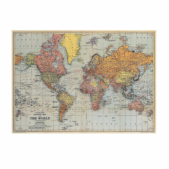 Wrap World Map - Copperfield's Gifts & Rarities