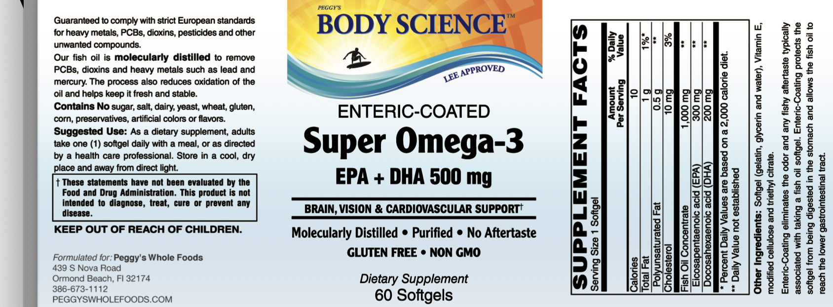 BSCI SUPER OMEGA-3 60 SG - Peggy's Whole Foods