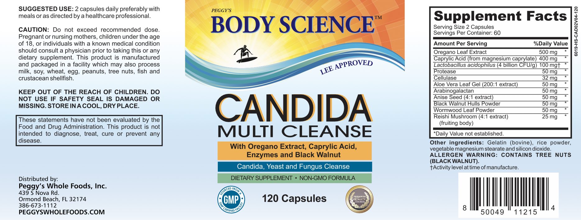 BSCI CANDIDA CLEANSE 120 - Peggy's Whole Foods