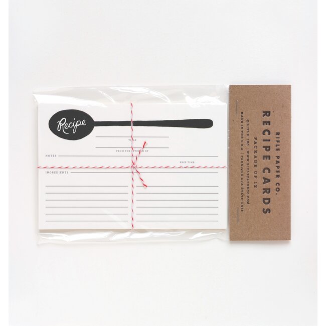 Rifle Paper Co. Recipe Cards in Charcoal Spoon - Her Hide Out