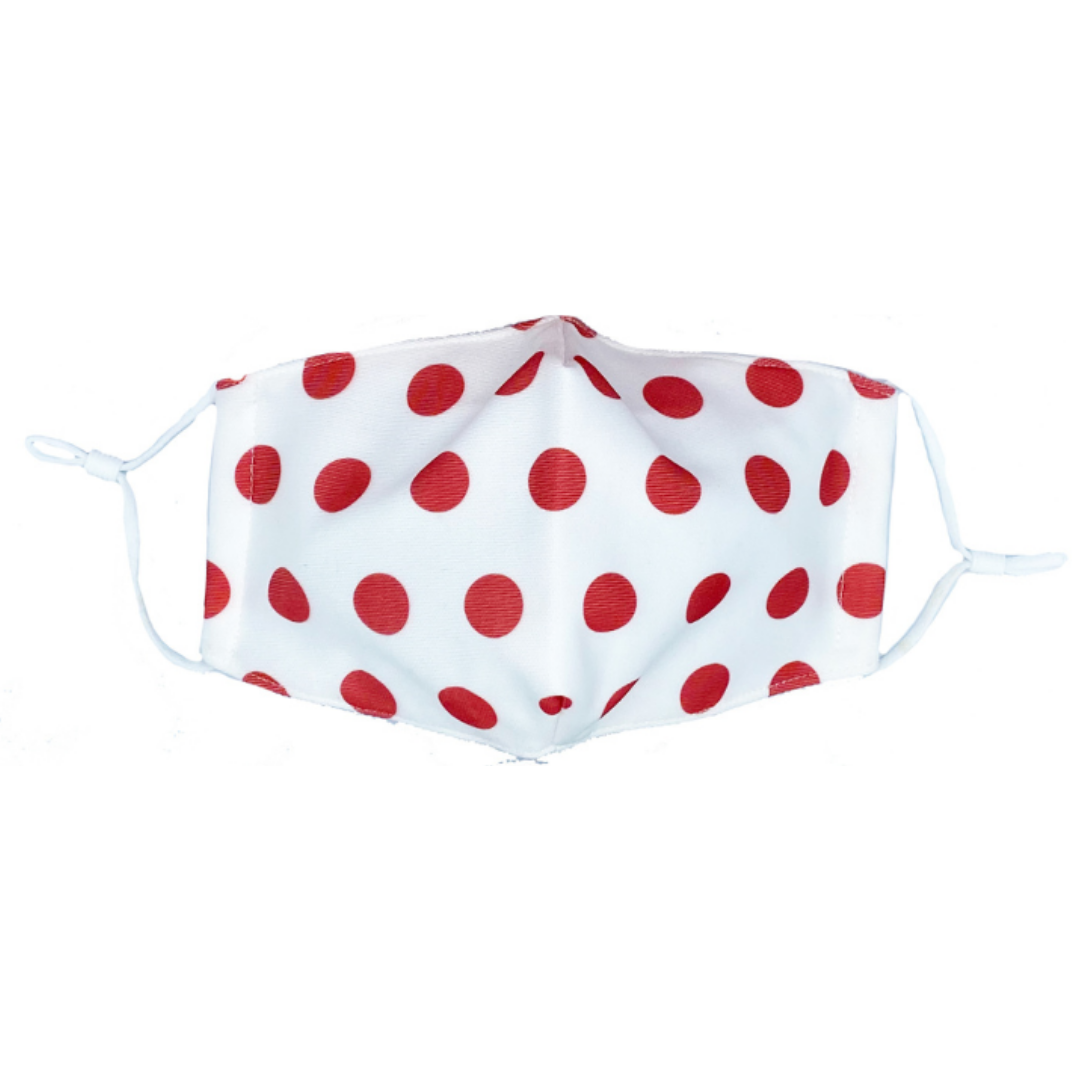 Headbands of Hope Red Polka Dot Mask - Her Hide Out