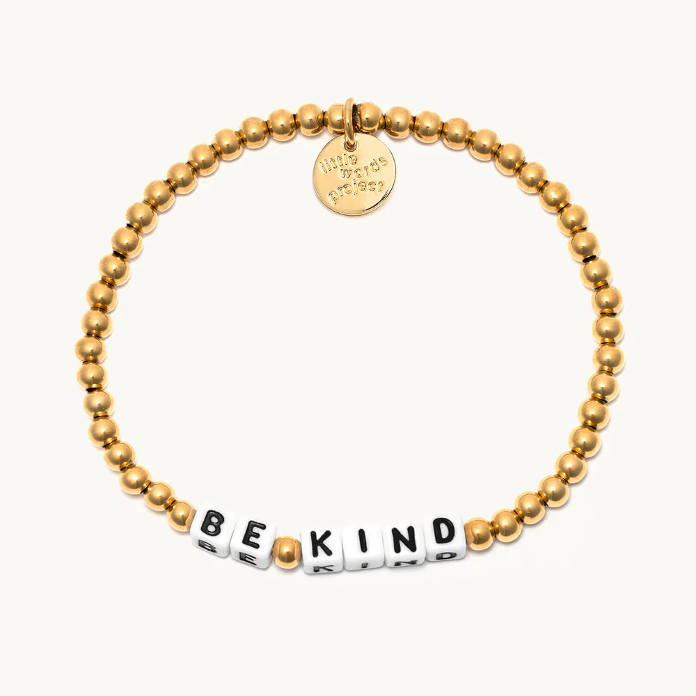 Little Words Project Be Kind Bracelet - Waterproof Gold - Her Hide Out