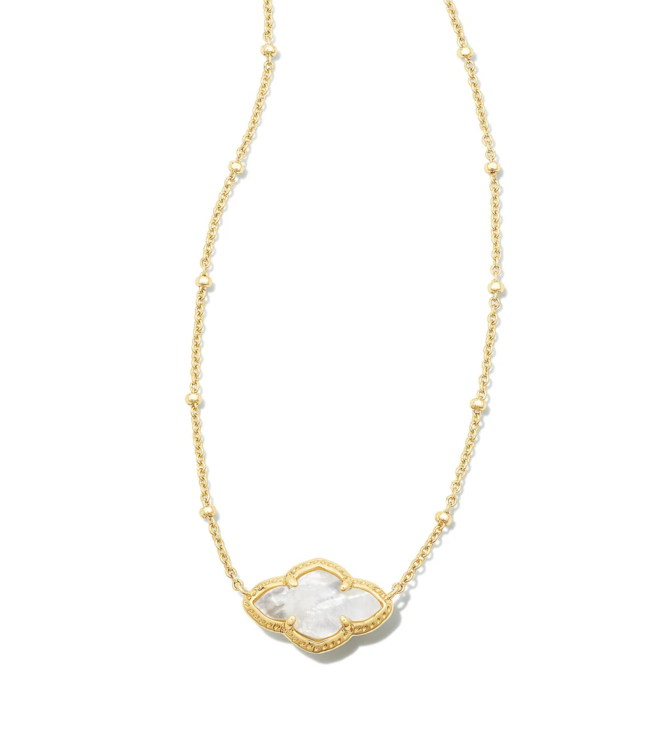 Heart Necklace Ivory Mother Of Pearl Kendra Scott Kendra Scott Abbie ...