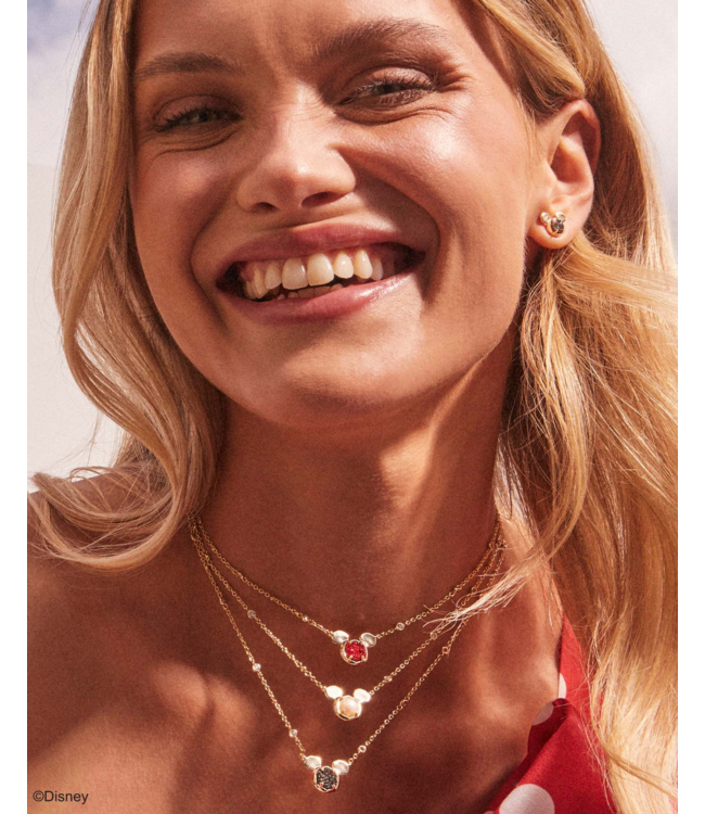 Disney x Kendra Scott Gold Mickey Mouse Short Pendant Necklace in Brig ...