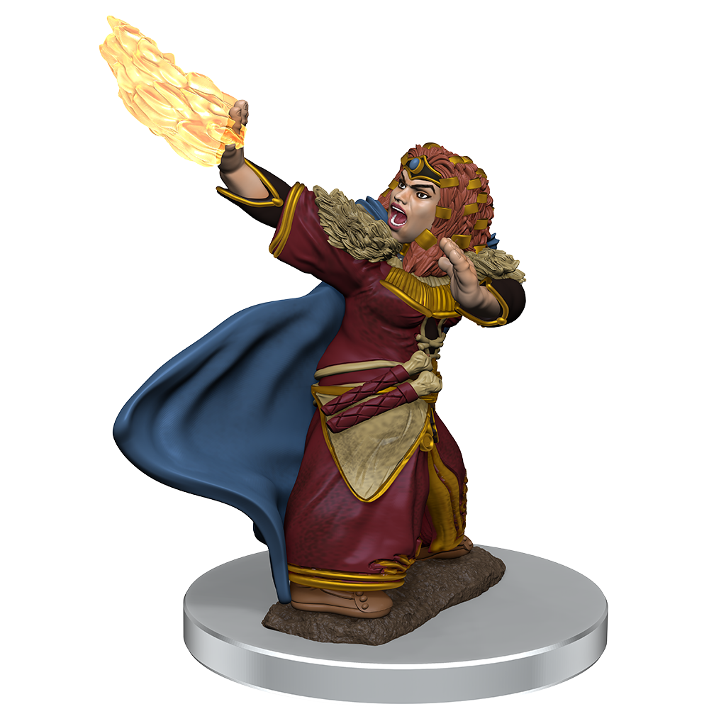 DND ICONS O/T REALMS FEMALE DWARF WIZARD PREM FIG | Tome2
